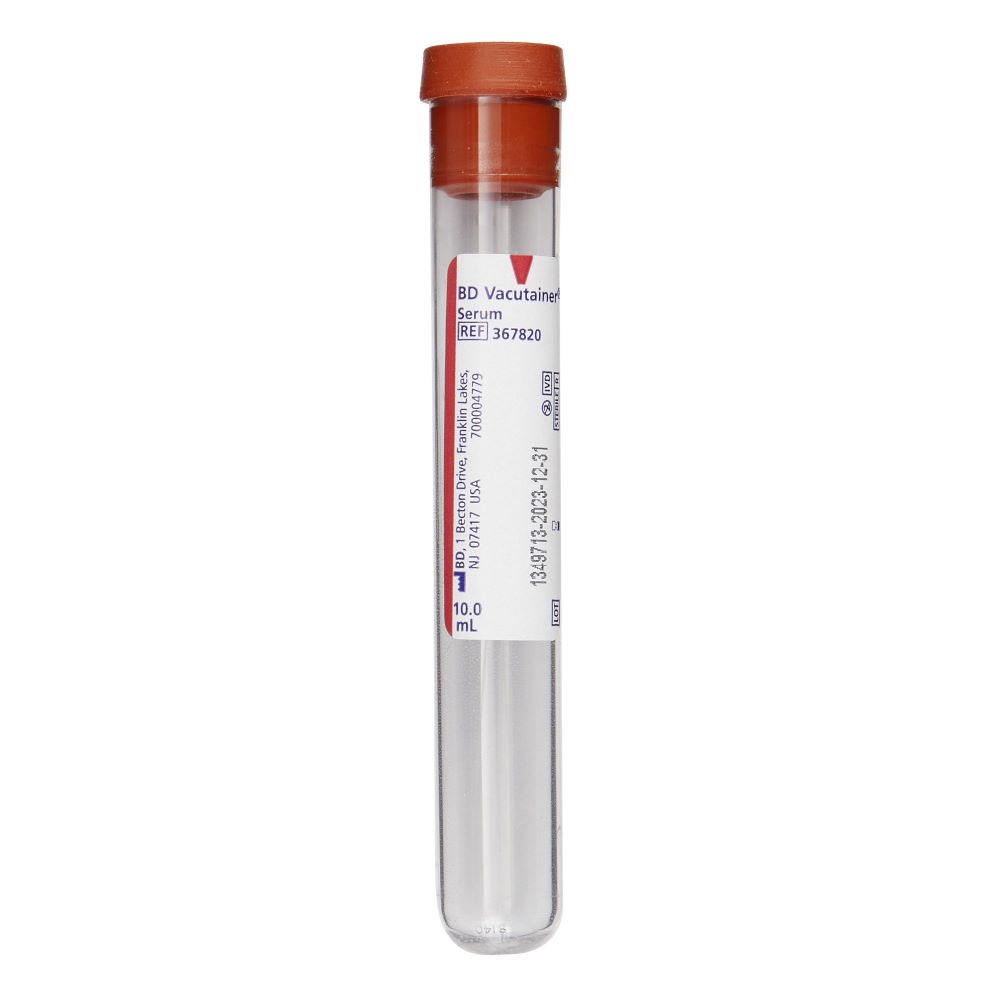 Vacutainer Serum Tube,16 X 100 X 10.0Ml, Plastic 16 X 100 mm - 367820