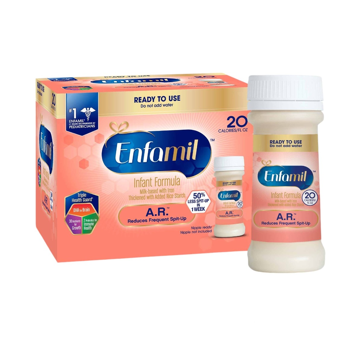 Mead Johnson Enfamil AR Ready to Feed Liquid Formula for Spit Up ...