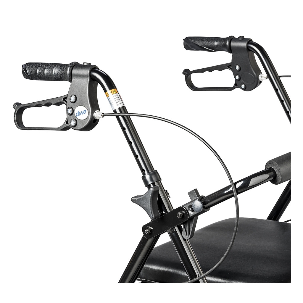 Walker Rollator with 6" Wheels, Fold Up Removable Back Support, and ...