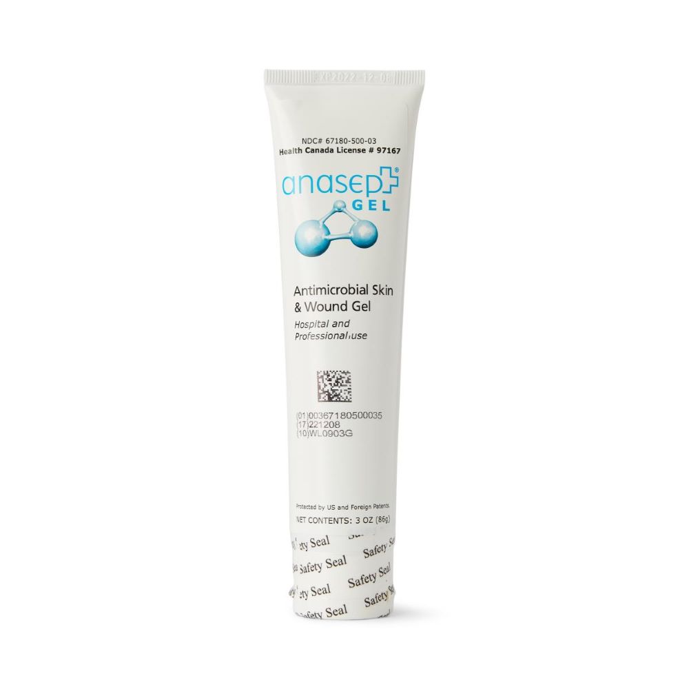 Anasept Antimicrobial Skin & Wound Gel 3 oz. Tube - 5003G