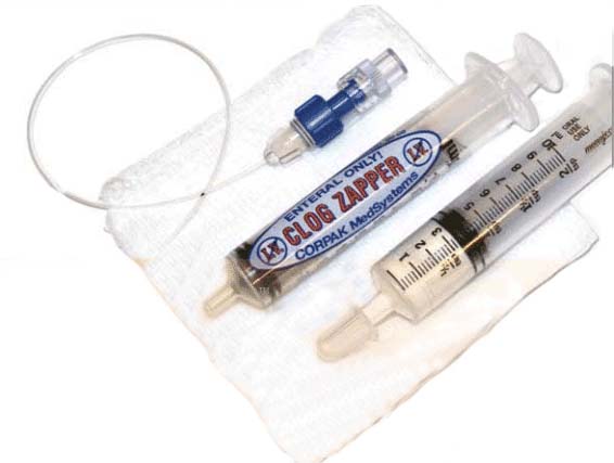 Clog Zapper Feeding Tube Declogger