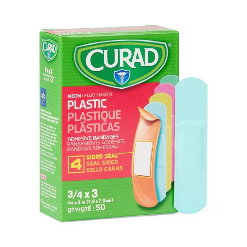 CURAD Neon Adhesive Bandages | Colorful and Latex-Free Options