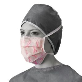 Pink Ribbon Surgical Face Masks - NONRIBBON