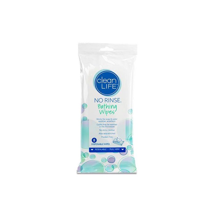 Clean Life No Rinse Bathing Wipes | Blowout Medical