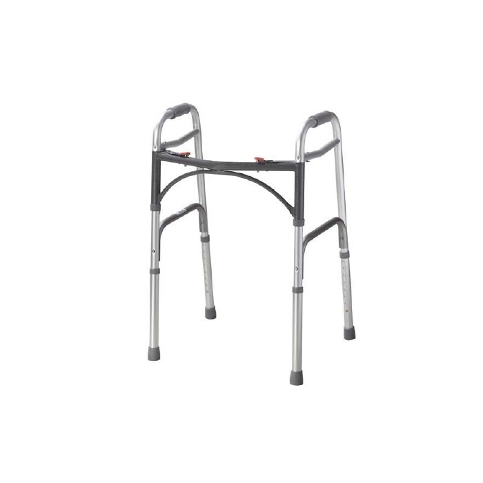 Deluxe Adult Folding 2-Button Walker By Drive Medical - 10200-4