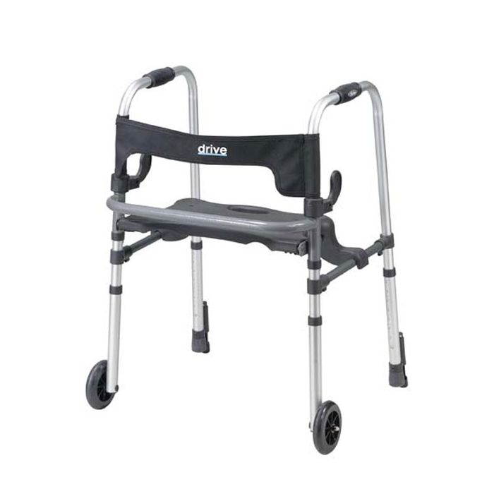Clever Lite LS Walker Rollator with Seat and Push Down Brakes by Drive ...