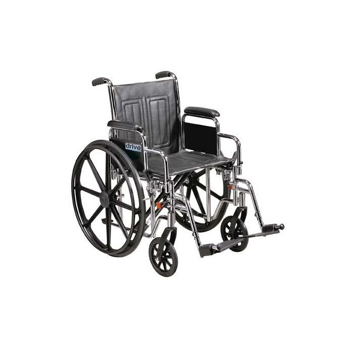 Drive 22" Sentra EC Heavy Duty Bariatric Wheelchair - Axle, 450 lbs ...