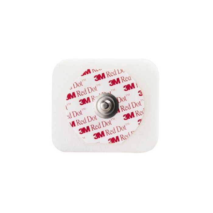 Red Dot Monitoring Electrode with Foam Tape and Sticky Gel 4 cm x 3-1/2 ...