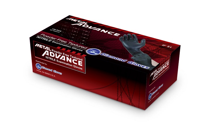 Diamond Gloves Metal Advance IF51 Nitrile Exam Gloves - Premium ...