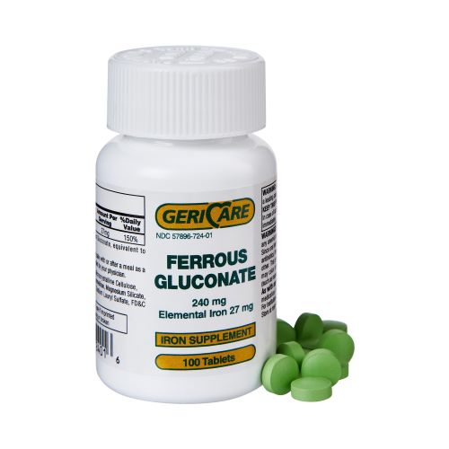 Mckesson Ferrous Gluconate Iron Supplement Tablets ON SALE with ...