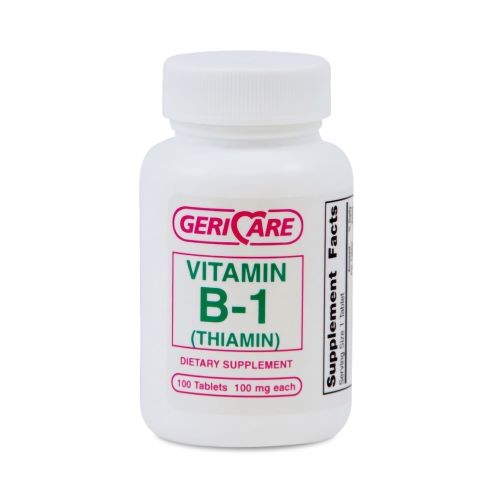 McKesson Brand Vitamin B1 Supplement Tablets - 100 mg Strength