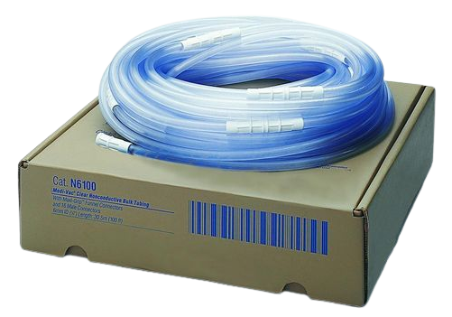 Medi-Vac Nonconductive Tubing 6ft | Resists Collapse up to 22" Hg Vacuum