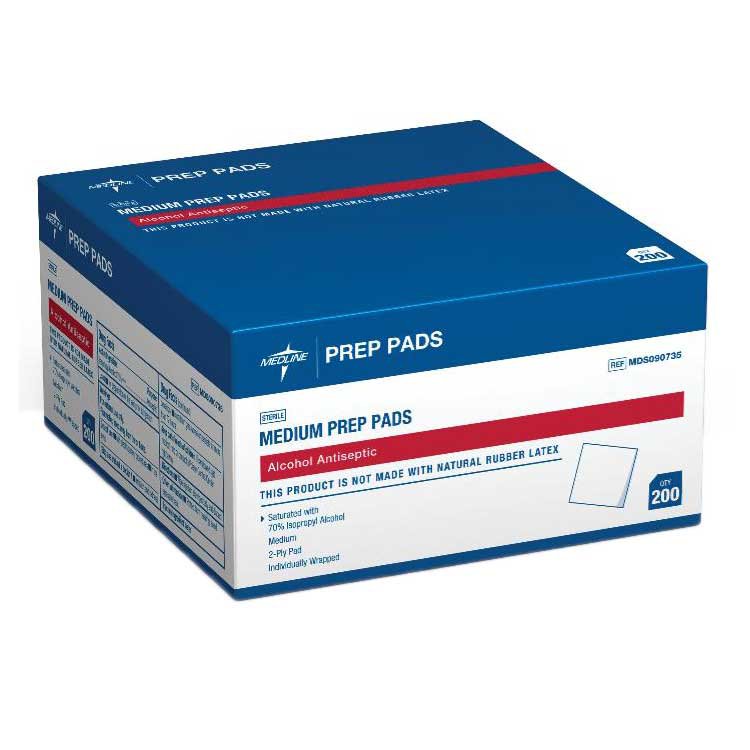Medline Sterile Alcohol Prep Pads - MDS090670, MDS090735 | Blowout Medical