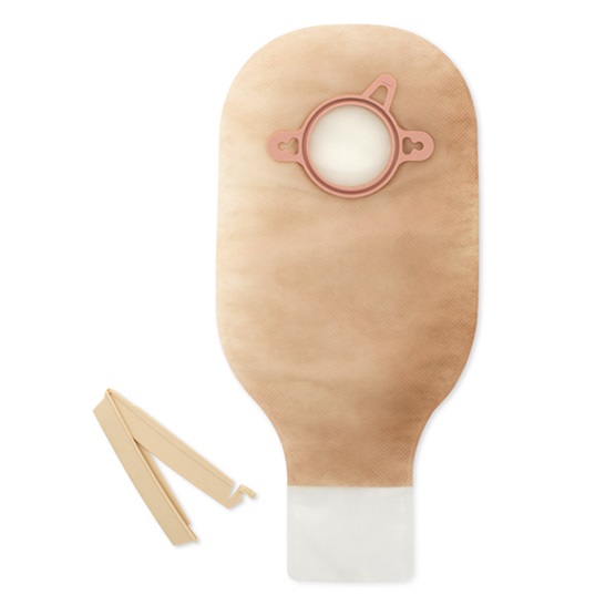 New Image 2-Piece Drainable Pouch 1-3/4", Clamp Closure, Ultra Clear ...