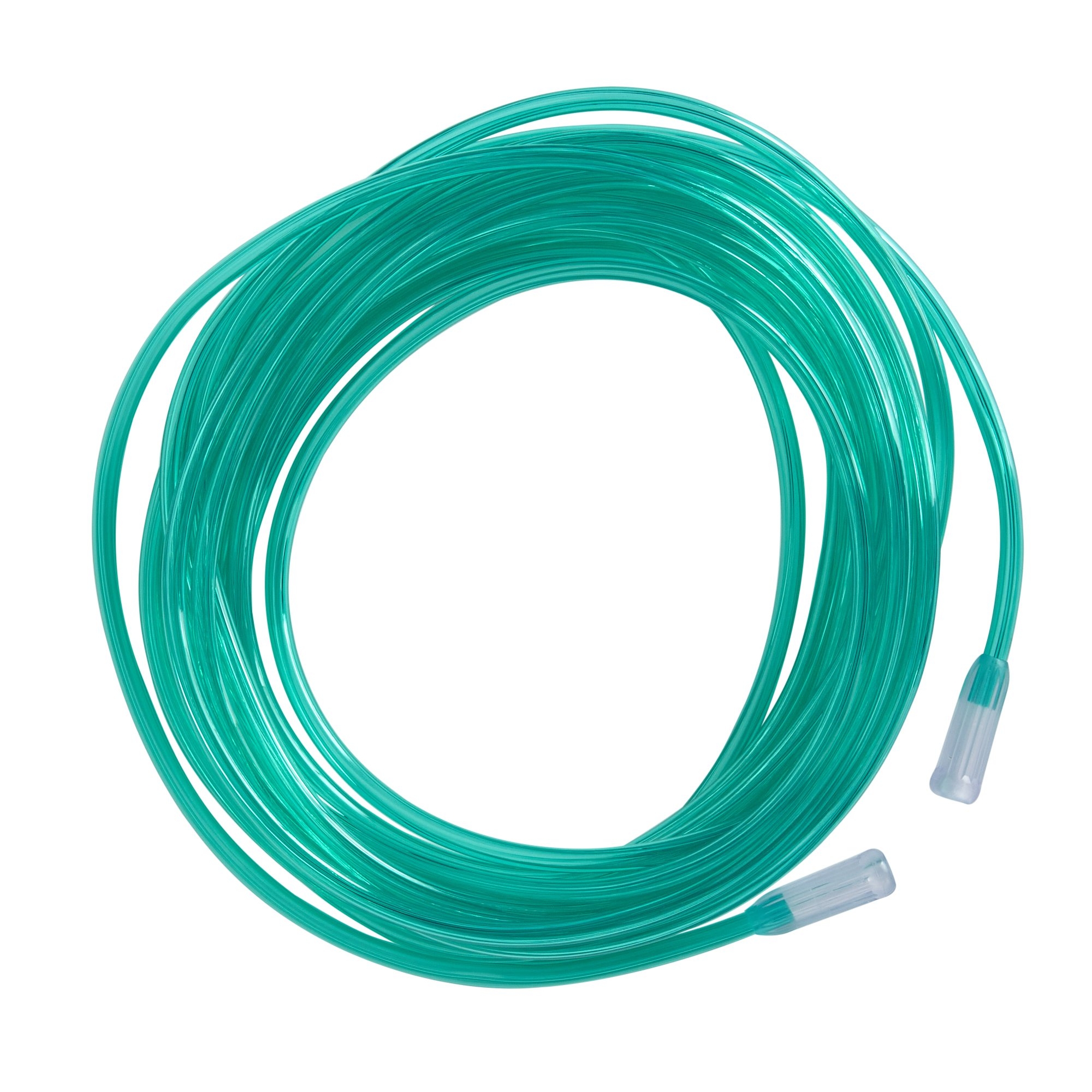 25' Oxygen Tubing,Safety Channel,Green,Each - 2025G-25-25